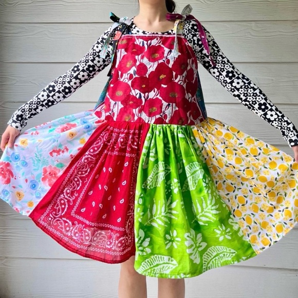 Handmade | Dresses | Arcade Dress Poppies Handmade Tie At Shoulder ...